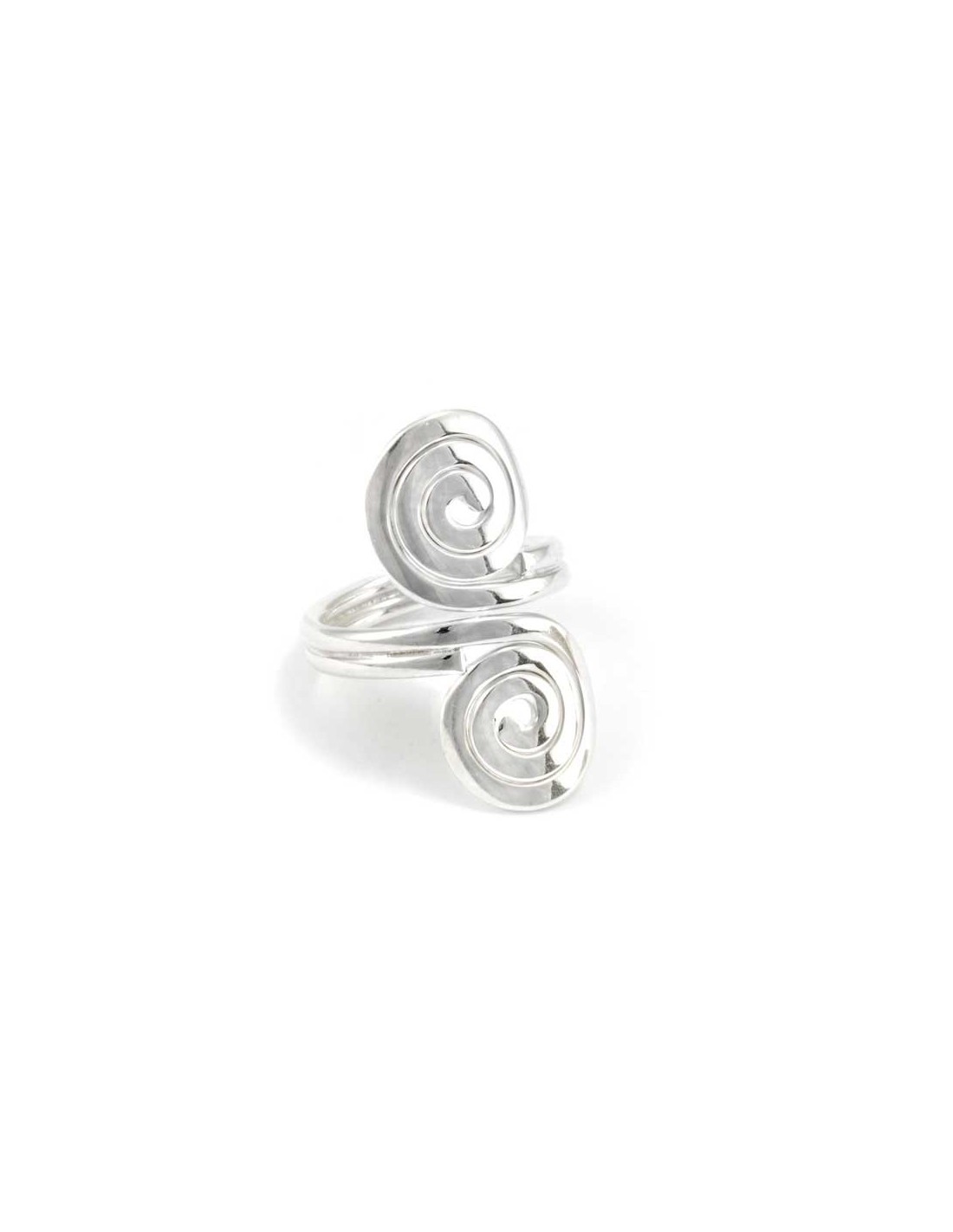 Thai Double Spiral Silver Ring - Boutique Nirvana